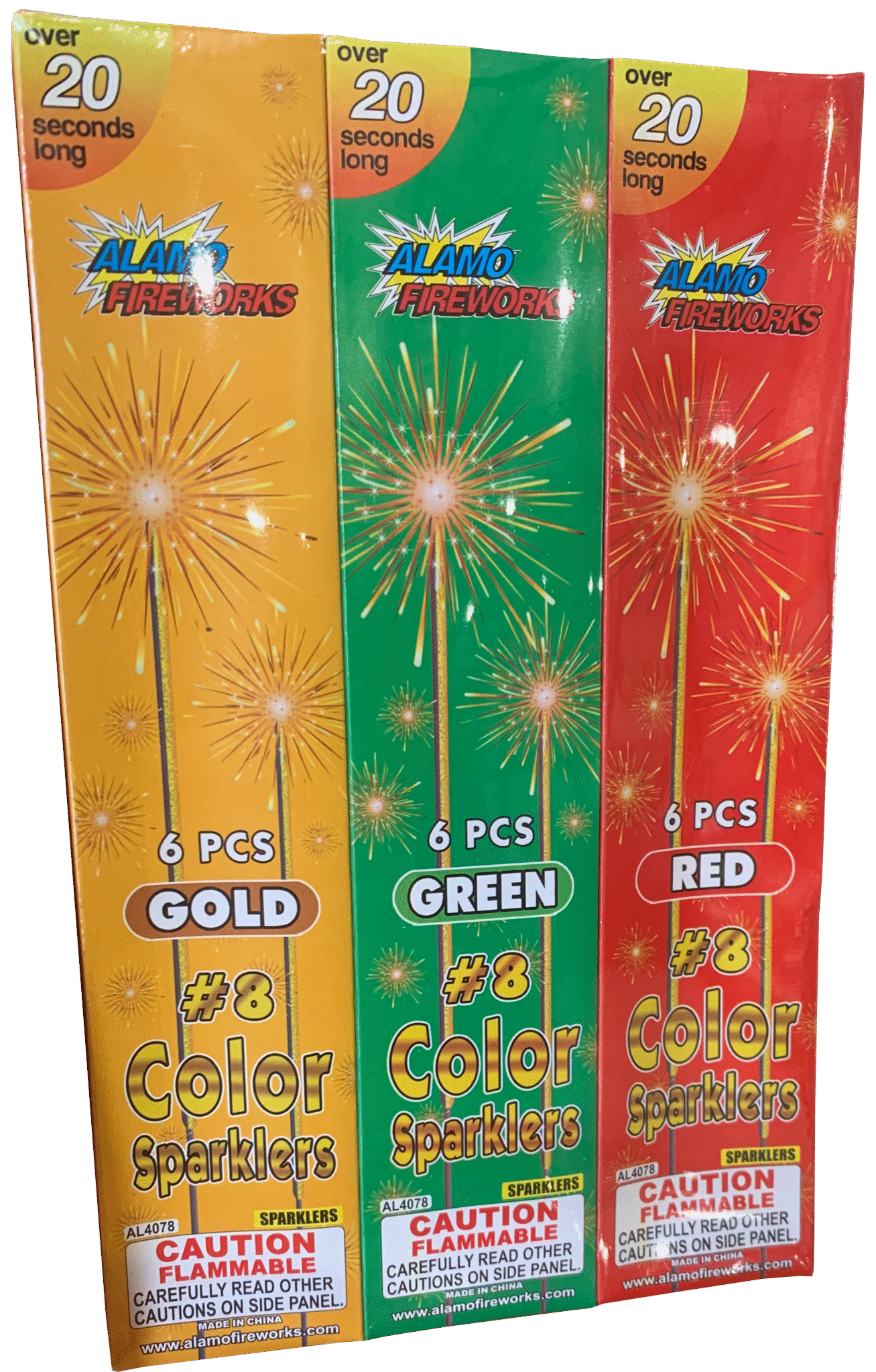 #10 COLOR SPARKLER - https://alamofireworks.com